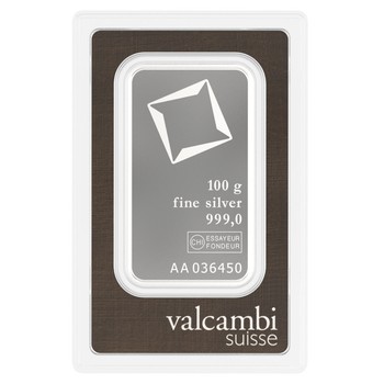 100 грама сребрена плочка Валкамби - ИНВЕСТ МЕТАЛ
